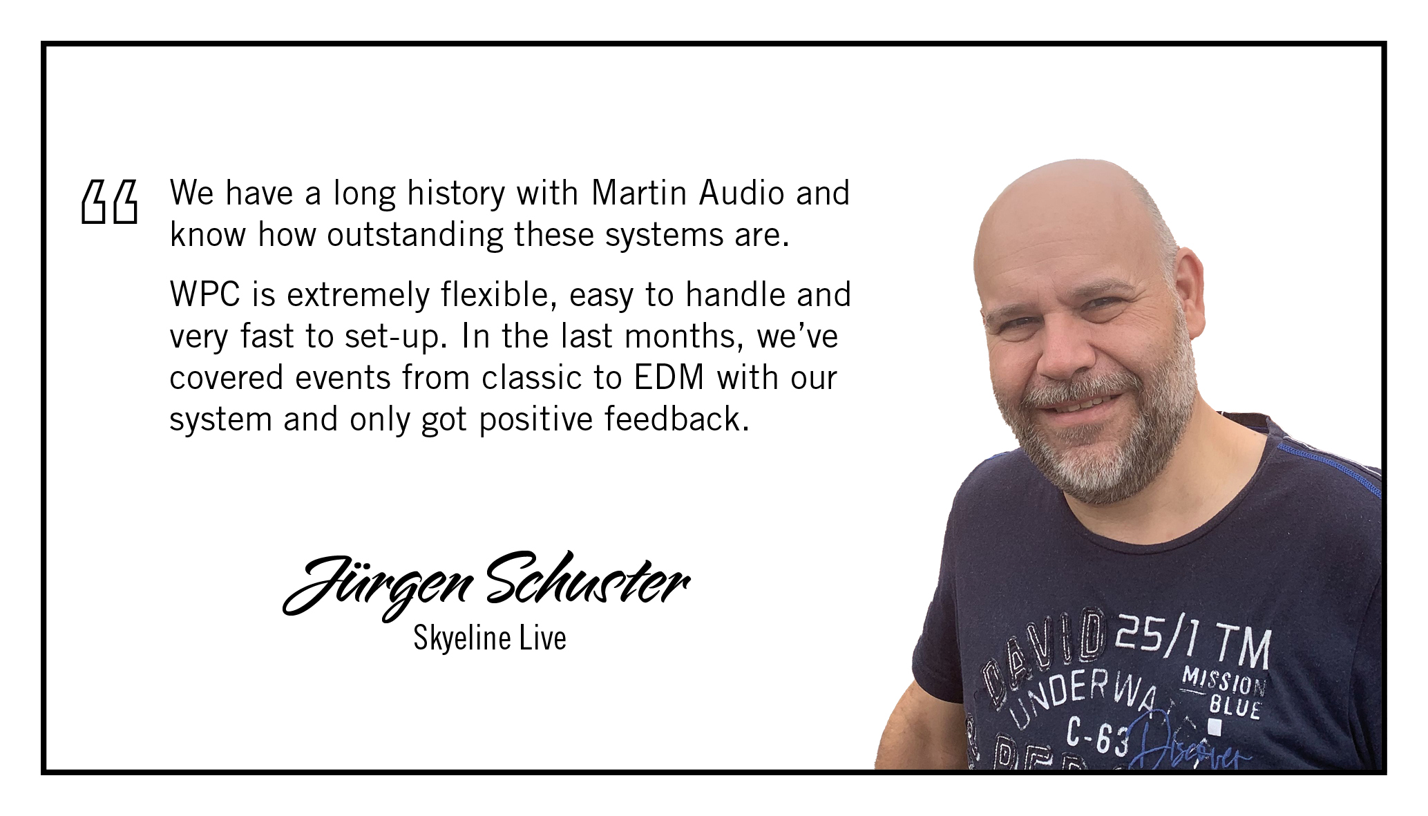 WPC | 2 x 10" 3-way Optimised Wavefront Precision Line Array | Martin Audio
